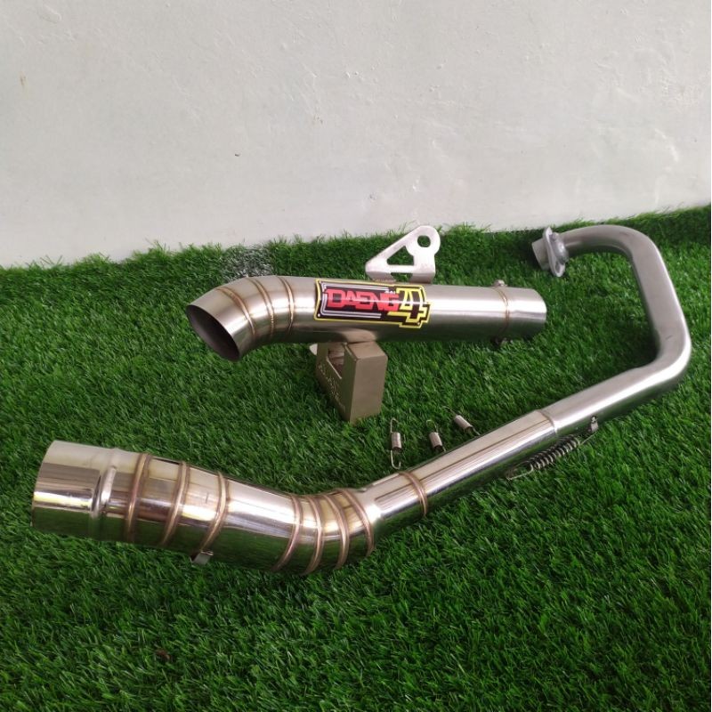 Daeng sai4 Super open Spec pipe 1set and big elbow for tmx 125 tmx 155 ...