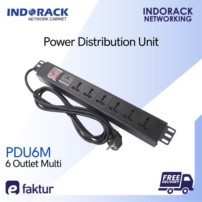 Best in its Class Indorack Pdu Power Distribution Unit 6 Multi Outlet ...
