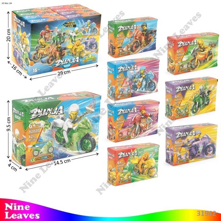 [1 Pcs] Children's Toy Block Mini Ninjago Motorcycle Ninja Brick ...