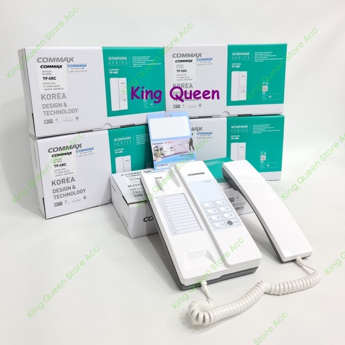 Intercom Commax Tp-6Rc (6 Channels) Interphone Commax Tp6Rc New ...