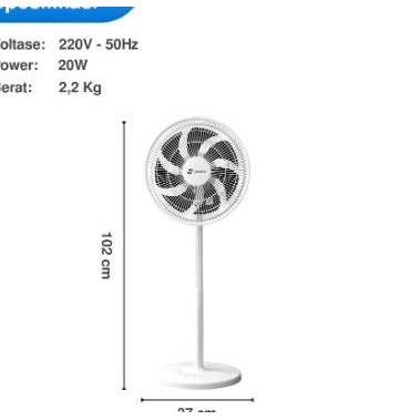 Ipa Wind Tand De Fan 3In1 14Inch Ane F1421R Remote Control | Shopee ...