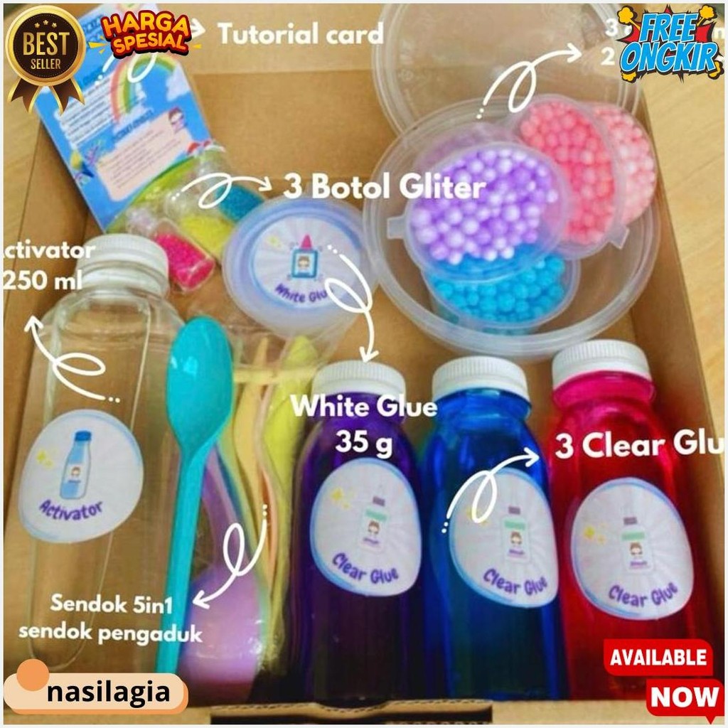 Diy Fail-Proof Slime Kit Children's Educational Toy Slime Activator ...