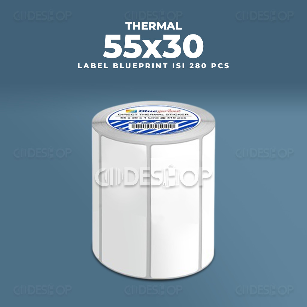 Blueprint Thermal Sticker Label 55x30mm 55x30 Barcode Sticker 55 x 30 mm | Shopee Philippines