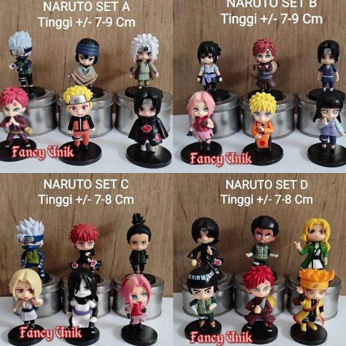 Figure Set Anime Naruto Action Figure Set of 6 | Shopee Philippines
