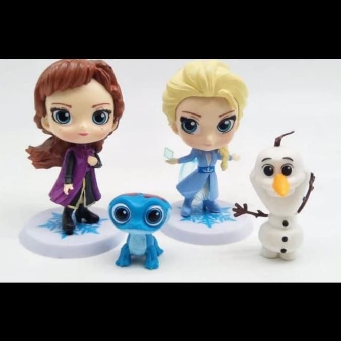 Figure Set 2019 Chibi Princess Elza Anna Frozen Action Figure Set ...