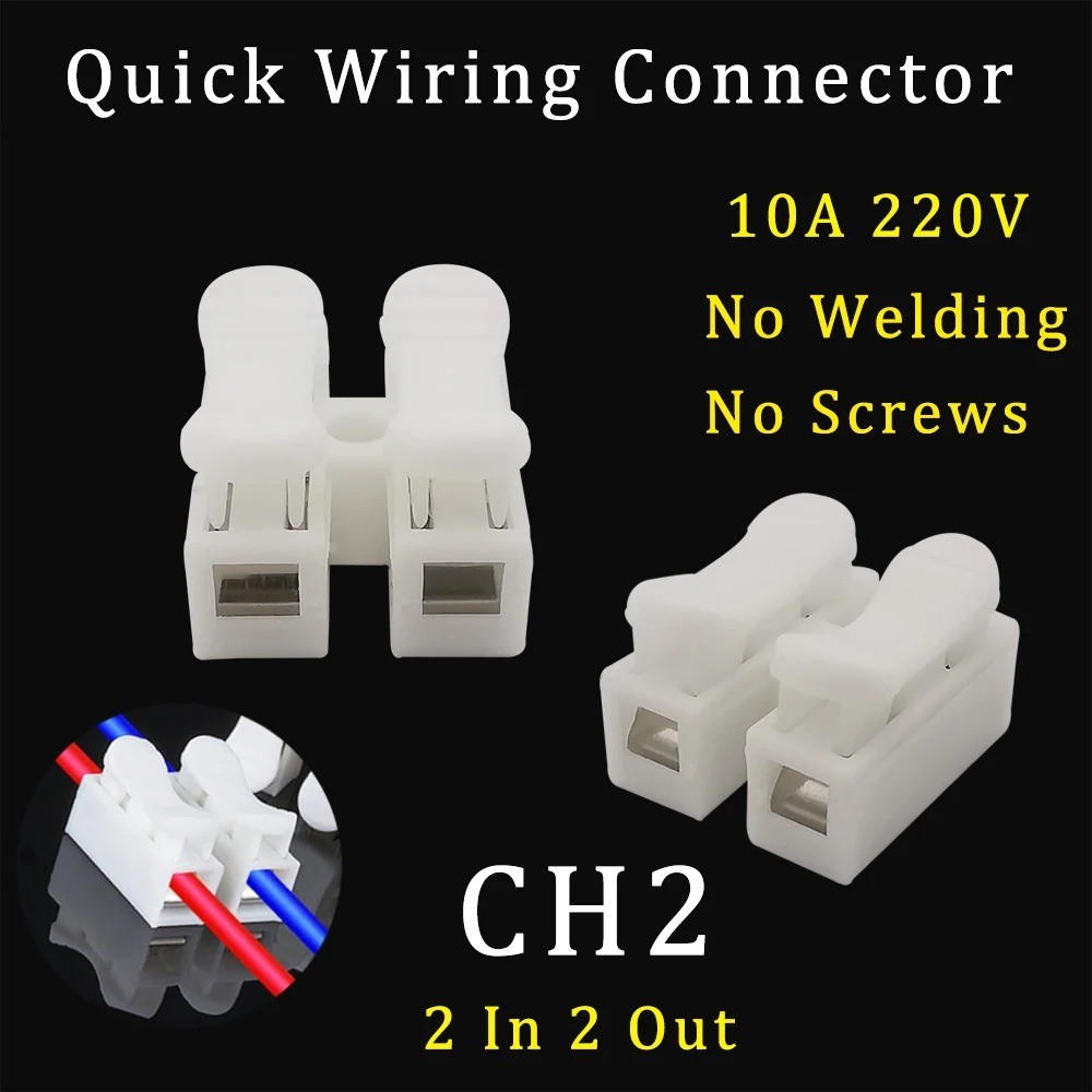 2 Pin Cable Connection Terminal CH2 Quick Connector 1 PCS | Shopee ...