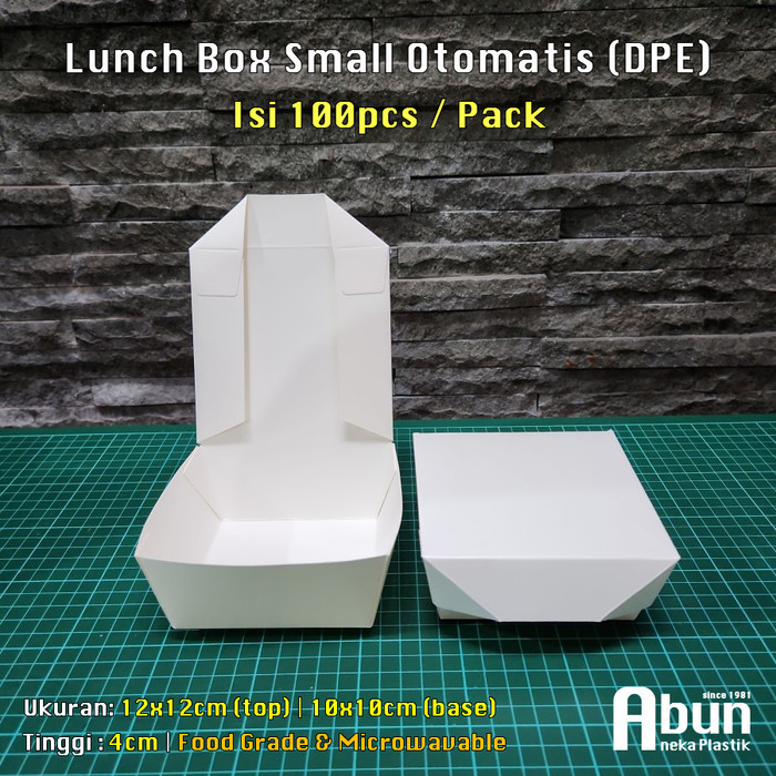 Ready Products Small Automatic Paper Lunch Box (Contains 100) | Shopee ...