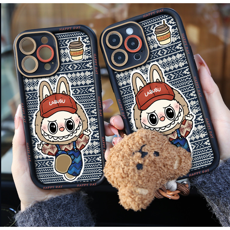 Retro Fancy Labubu Lanyard Soft Casing Hp Samsung A35 A55 A54 5G Galaxy ...
