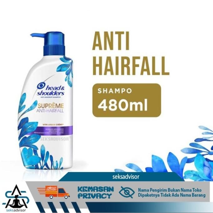 SHAMPOO HEAD & SHOULDERS SUPREME ANTI HAIRFALL. Shampoo - 480 ml ...