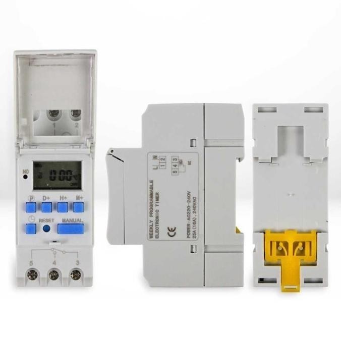 MCB Timer Switch Relay Programmable 16A 220V 2000W - THC15A | Shopee ...