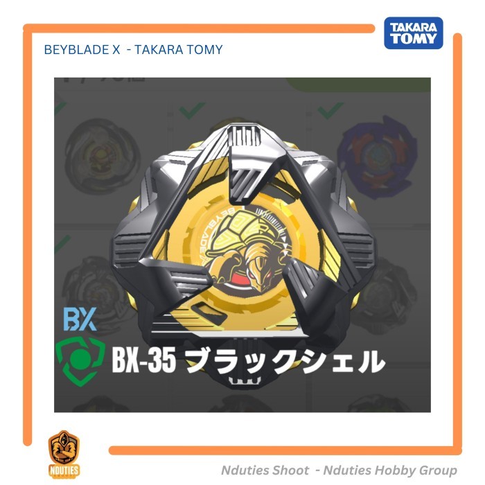 BX-35 Beyblade X Blade Black Shell Yellow Takara Tomy Original | Shopee ...