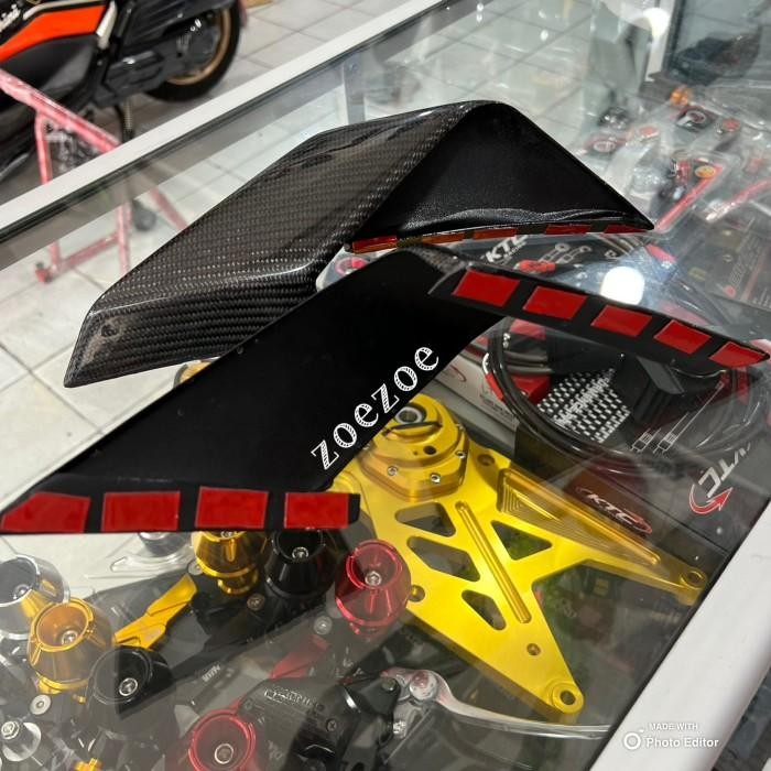 Side Winglet Carbon Kevlar ZX25R ZX-25R Winglet Air Flow ZX25R Carbon ...