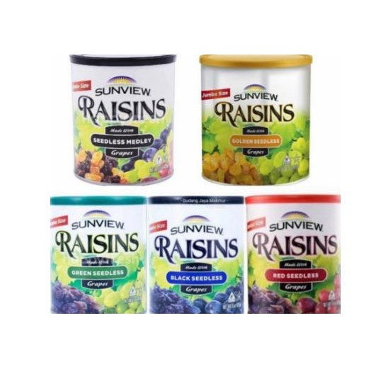Sunview Raisins Seedless Grapes Kiss Jumbo Size 425G | Shopee Philippines