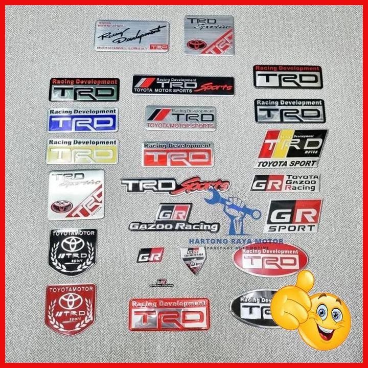 [HTO] 3d EMBLEM STICKER TOYOTA TRD SPORT FORTUNER INNOVA AVANZA RAIZE ...