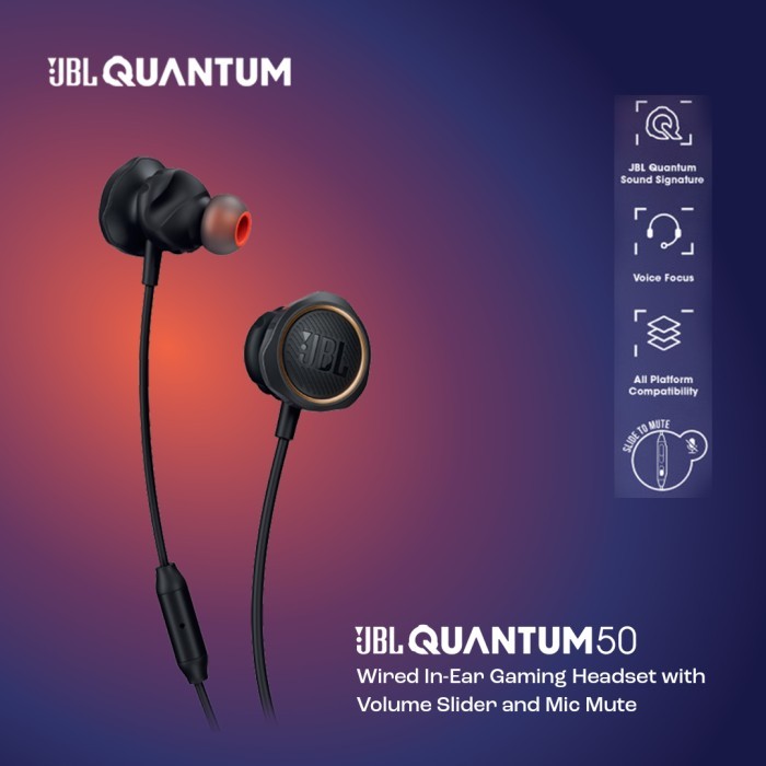 Jbl Quantum 50 wired in-ear gaming Headset | Shopee Philippines