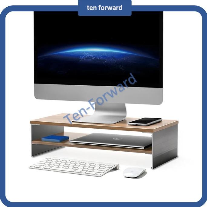 Desktop Monitor Stand Riser - iMac Monitor Table (length 50x24x13.8cm ...