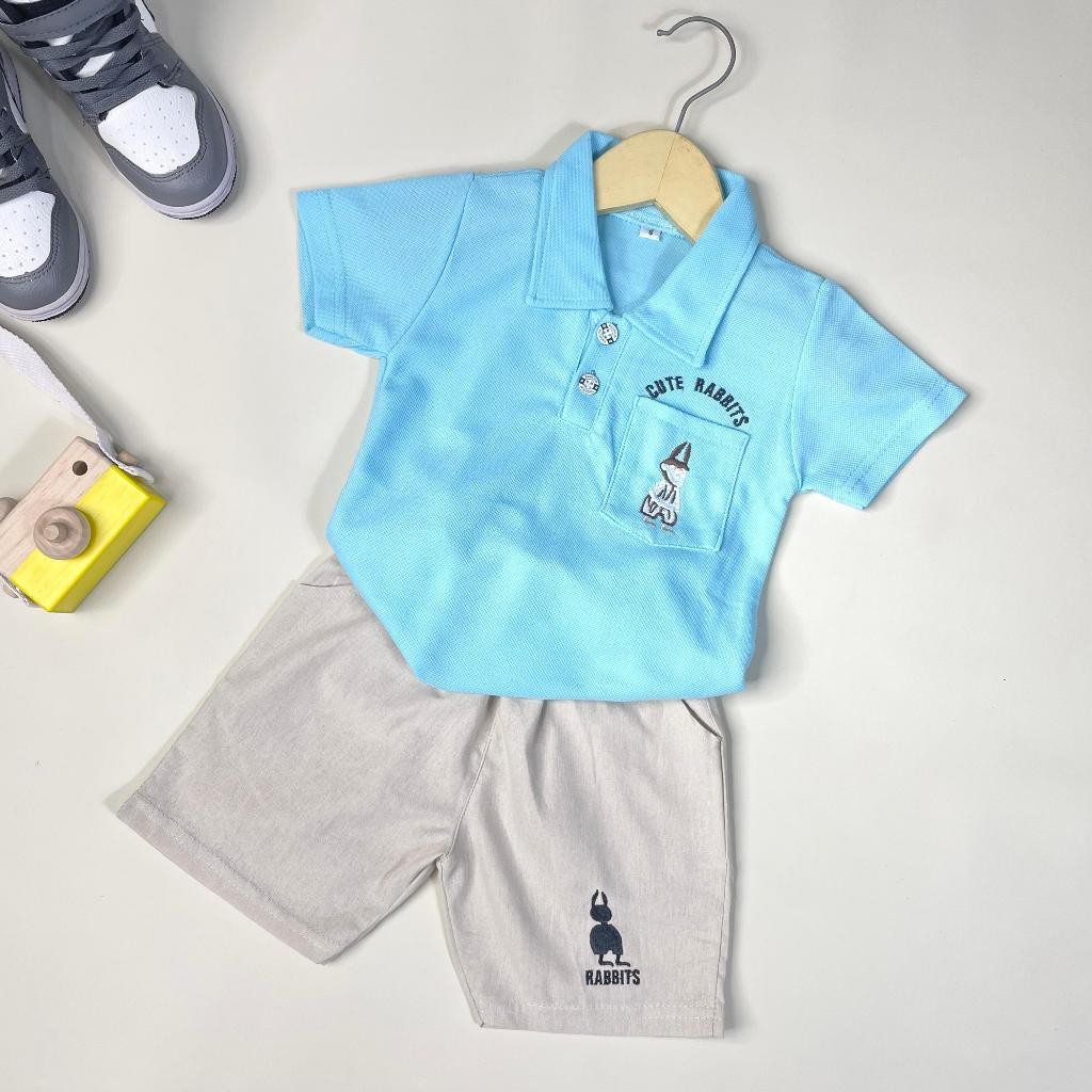 Oneset Korean Style Boys Stlan Kids Collar Short Suits Baby Pants Age 1 ...