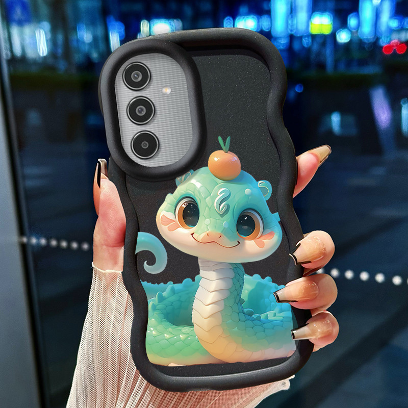 Casing Hp For Samsung A35 5G Case Cartoon Cute Snake Cellphone Softcase ...