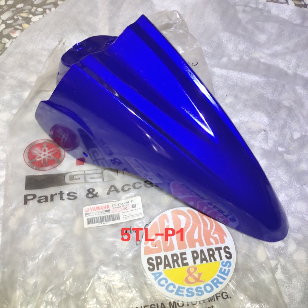 Old blue Mio front fender Ori Yamaha 5TL-F1511-00-P1 Limited Item Rare ...