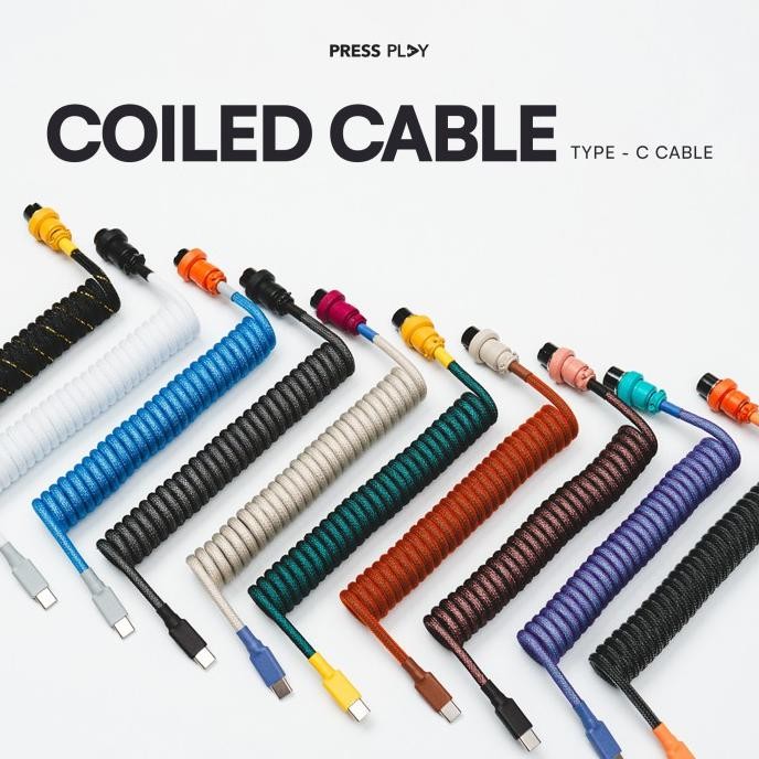 Keyboard - Type C Coiled Cable Mechanical Keyboard Aviator by Press ...