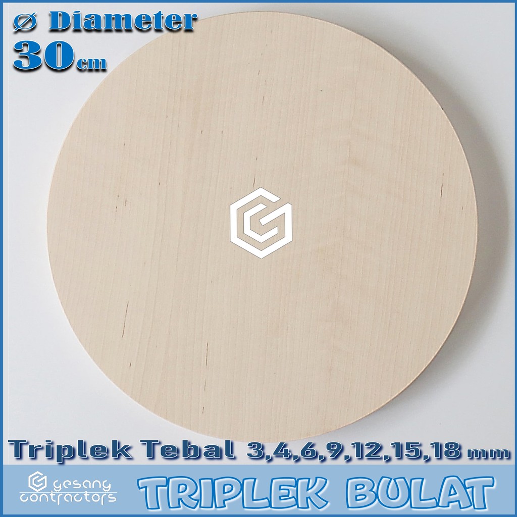 Round/Round/Circle Plywood Diameter 30 cm | Thickness 3mm to 18mm ...