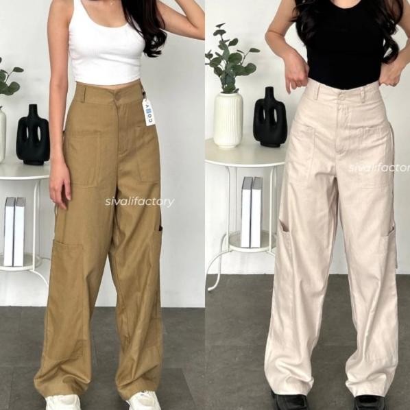 Clay Pant Hhwait Looe Cargo Women's Cargo Trousers | Shopee Philippines