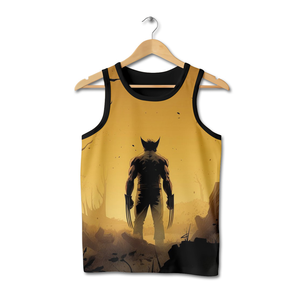 Wolverine Superhero Children's Lekbong Singlet T-shirt 3D Anime Shirt ...