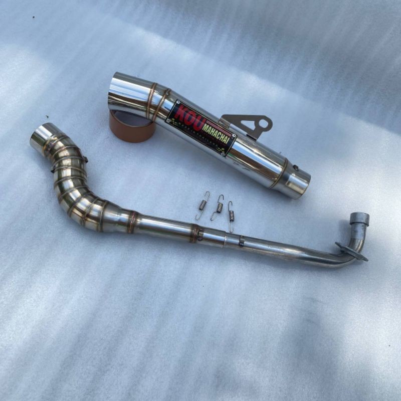 Exhaust kou MAHACHAI pipe type open spec for xrm 125 xrm 110 wave 100 ...