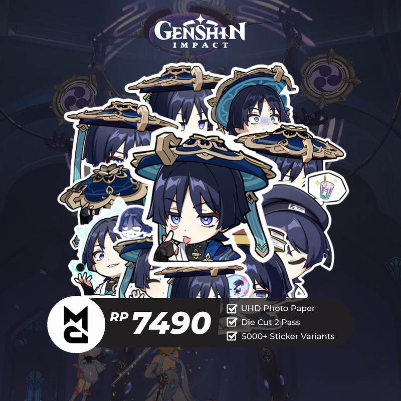 HP Genshin Impact Wanderer Sticker Cute Aesthetic Anime Sticker Cell ...