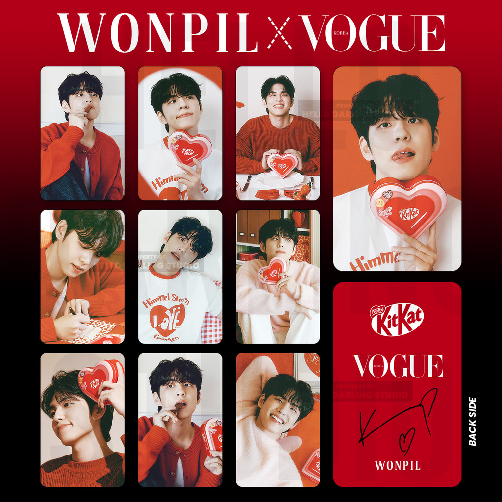 10 Pcs Day6 Kim Wonpil Vogue Valentine 2025 Photocard set. Unofficial ...
