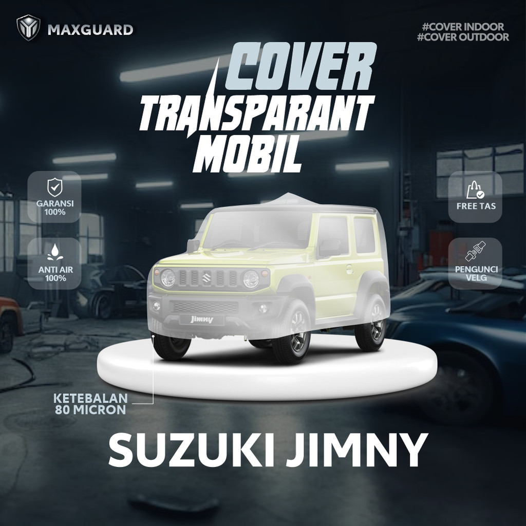 Suzuki Jimny Transparent Car Cover All Types / Jimny Plastic Car Cover ...