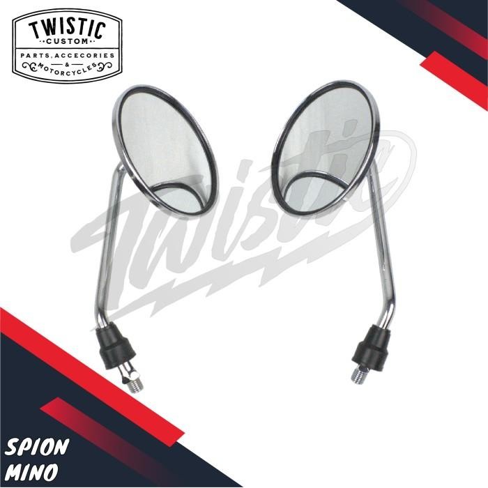 Mino Motor Round Mirror W175 W250 SR400 Royal Enfield Classic 350 500 ...