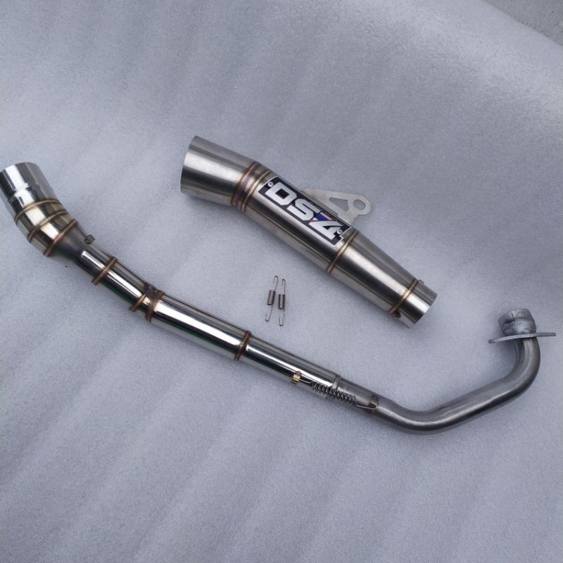 DS4 Racing pipe exhaust SUPER open pipe 1set and big elbow for tmx 125 ...