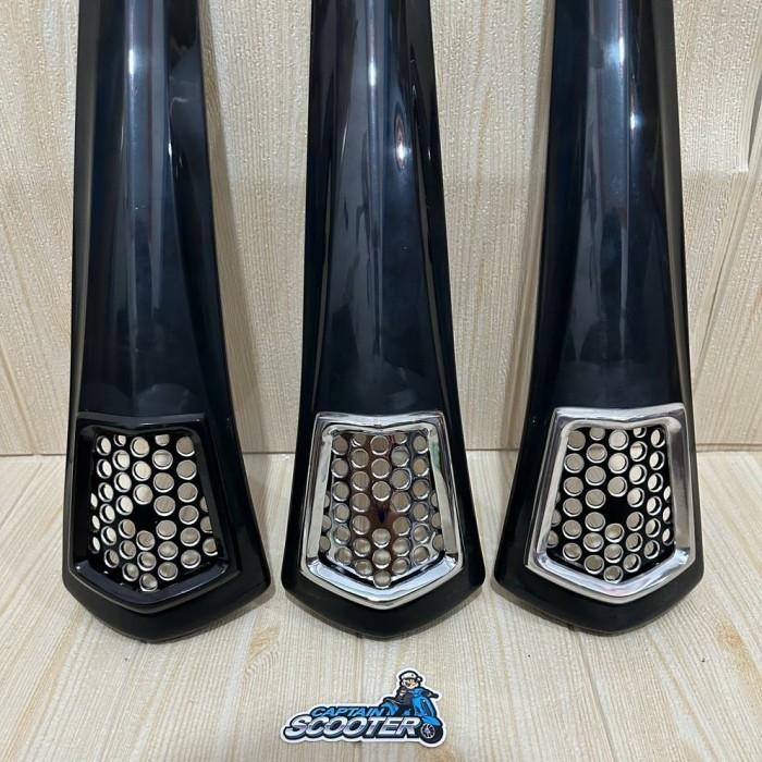 Cover Horn Tie Vkustom Grill Black Chrome Tony Vespa Primavera Sprint ...