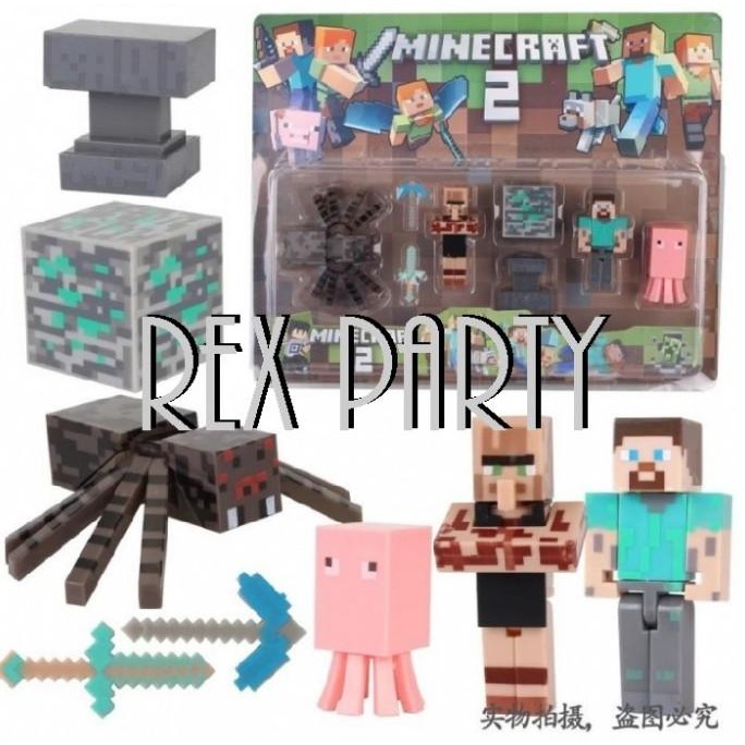Figure Set Minecraft Figure Set Large/Big Minecraft Figure Set ...