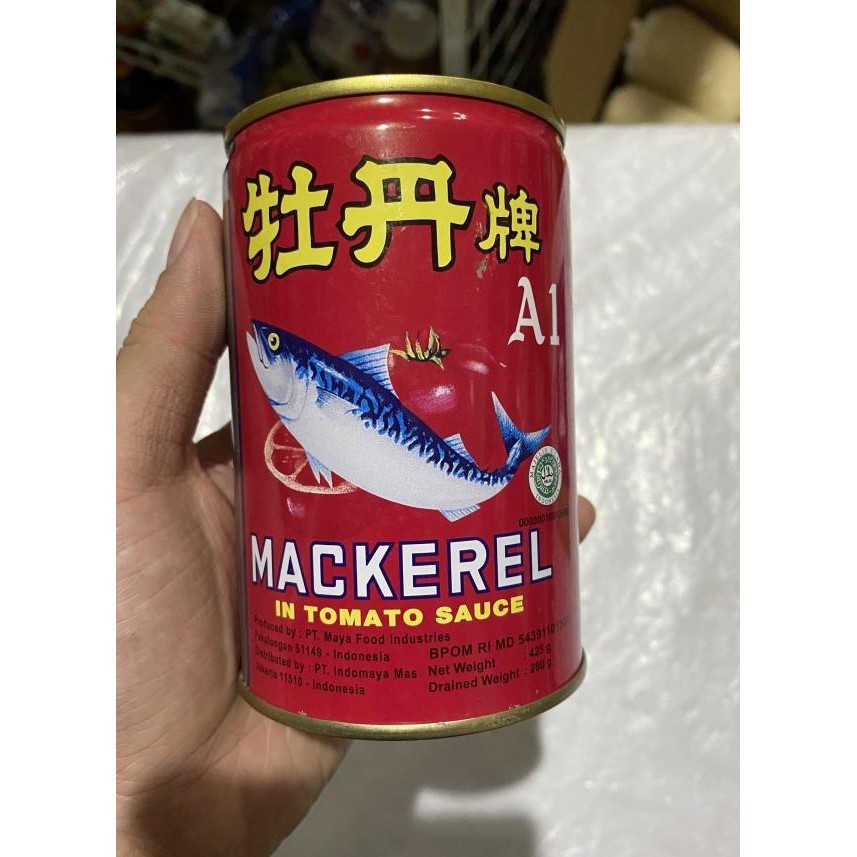 Botan A1 Maerel In Tomato Sauce Canned Mackerel Sardines 425 Gr ...