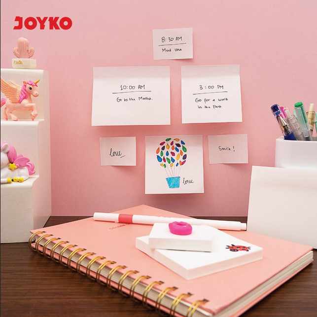 Memo Stick Sticky Note Memo Paper Joyko MMS-653~657 White Color - MMS ...