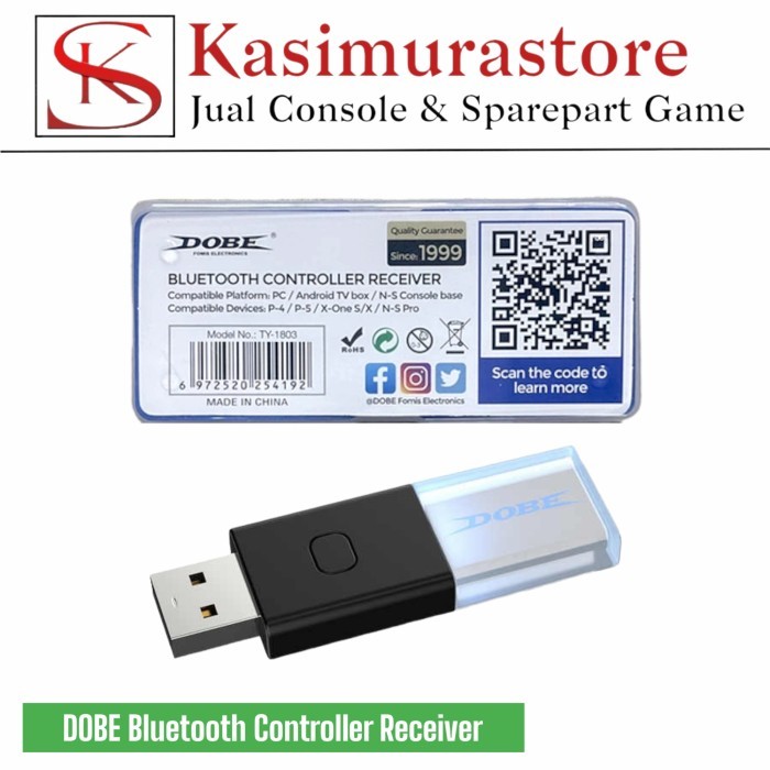 DOBE Bluetooth Controller Receiver PC PS5 PS4 Xbox One Nintendo Switch ...