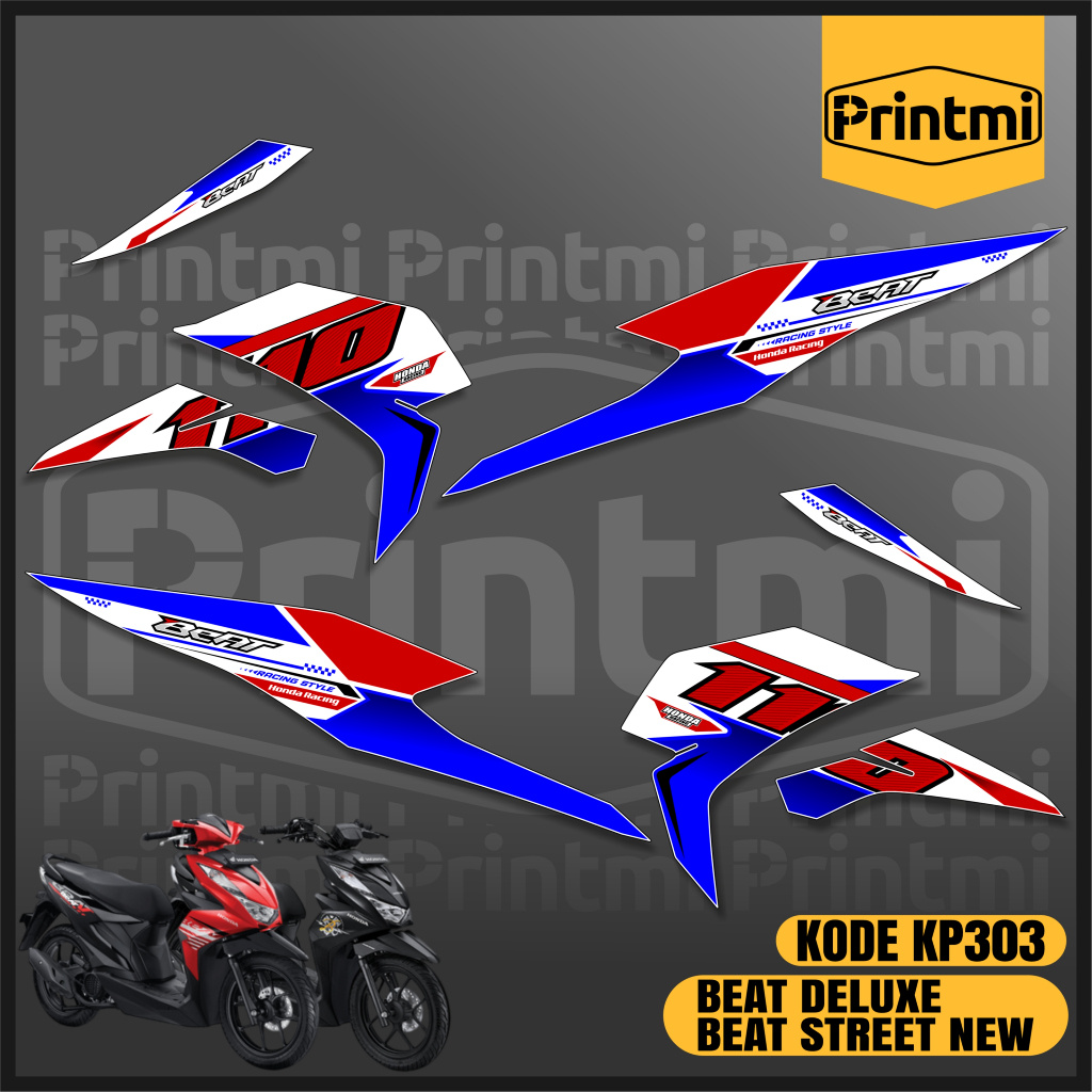 Sticker Striping Motor Beat Deluxe CBS ISS - Street New 2021 2022 2023 ...