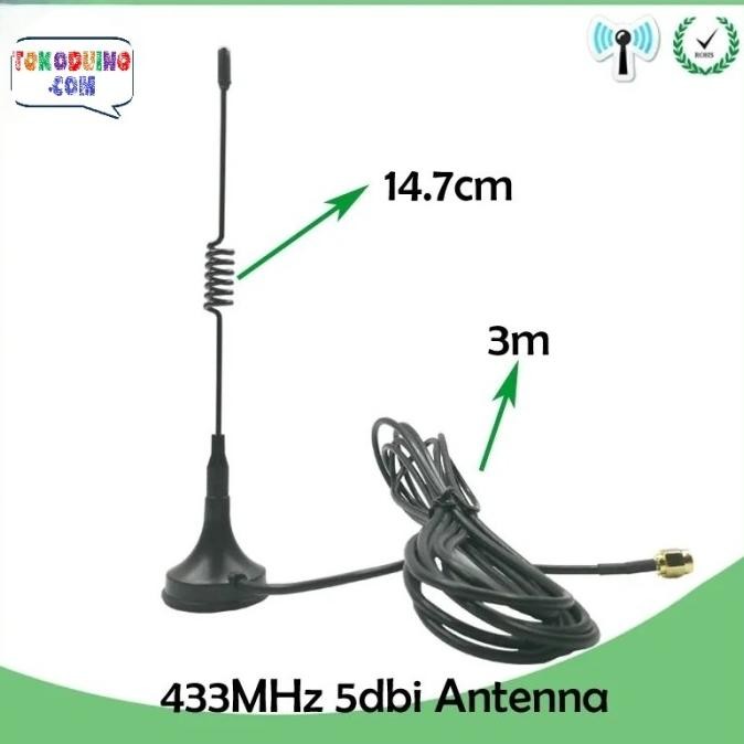 433mhz RF ANTENNA RC LORA REMOTE WIRELESS RADIO COMMUNICATION EXTERNAL ...