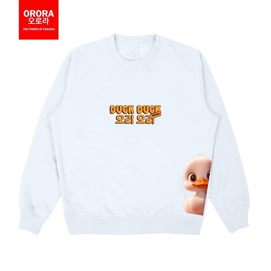 Orora Men's 3D Cute Baby Duck Hoodie - Unisex Crewneck Sweater SW-HD ...
