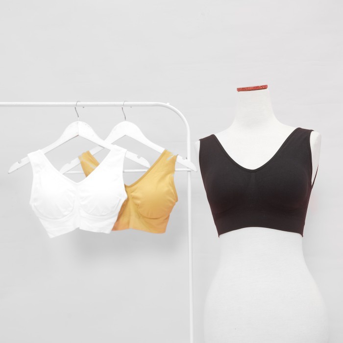 Genie Bra Original Classic (Contains 3 pcs) Premium Without Wire ...