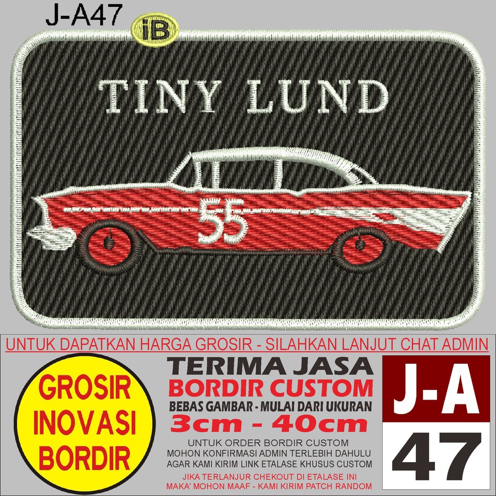 J-a47 TINY LUND DAYTONA 550 NASCAR RACING PATCH EMBROIDERED LOGO - GIB ...