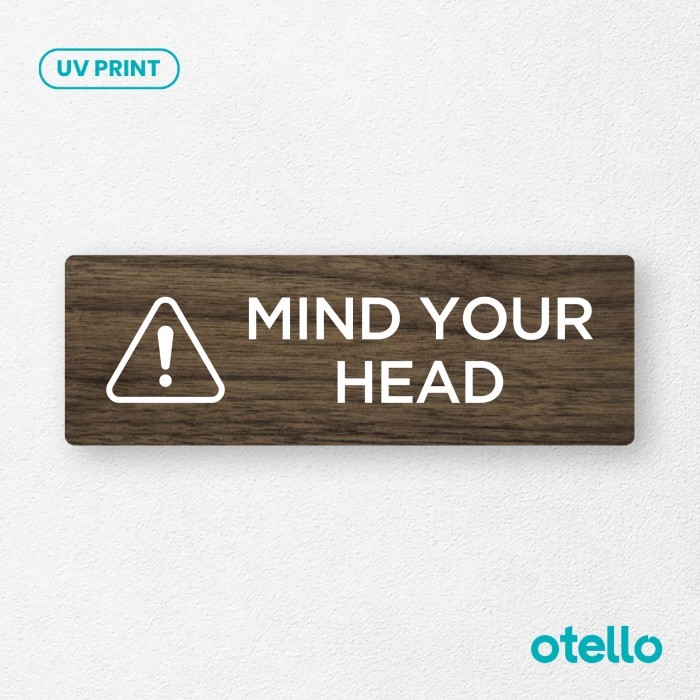 Mind Your Head Wooden Sign Board Beware of UV Printed Warning Board ...