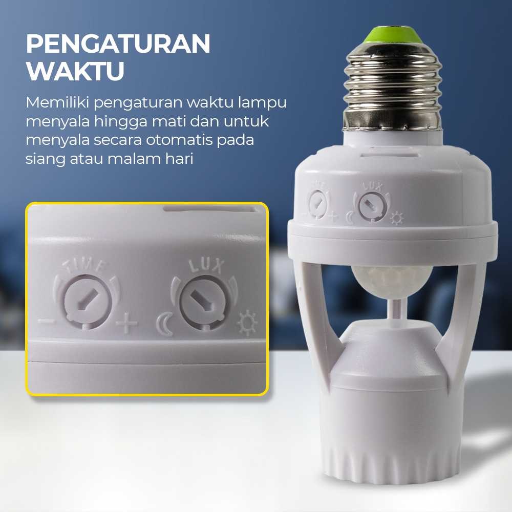 Automatic On or Off Light Bulb Fittings with PIR Motion Detection LUX ...