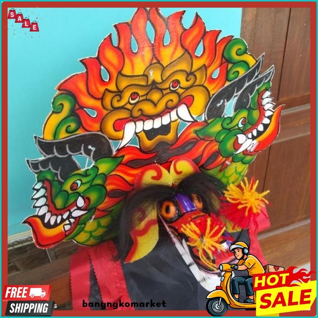 KAYU Traditional Barongan Caplokan Devil Wooden Toy for Children 2-4 ...