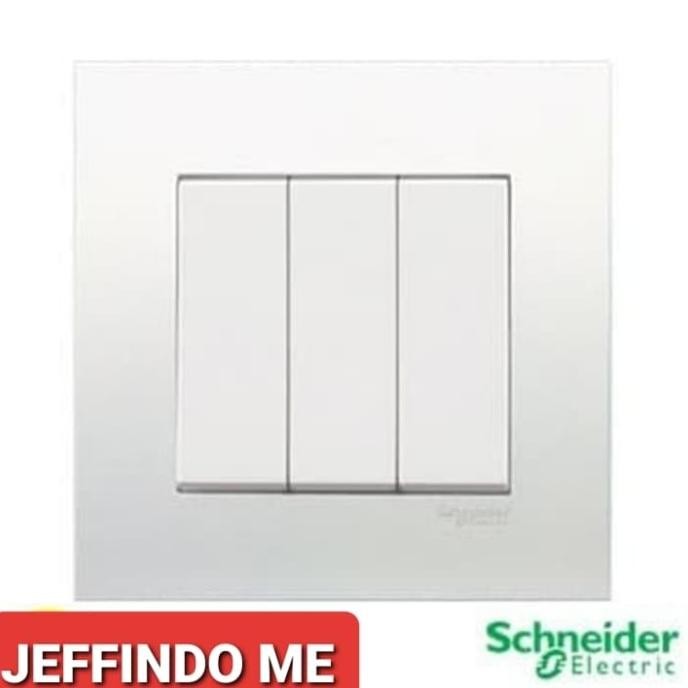 SCHNEIDER SWITCH 3G TRIPLE VIVACE KB33_1 WE 3 GANG 1 WAY WHITE 3 GANG ...