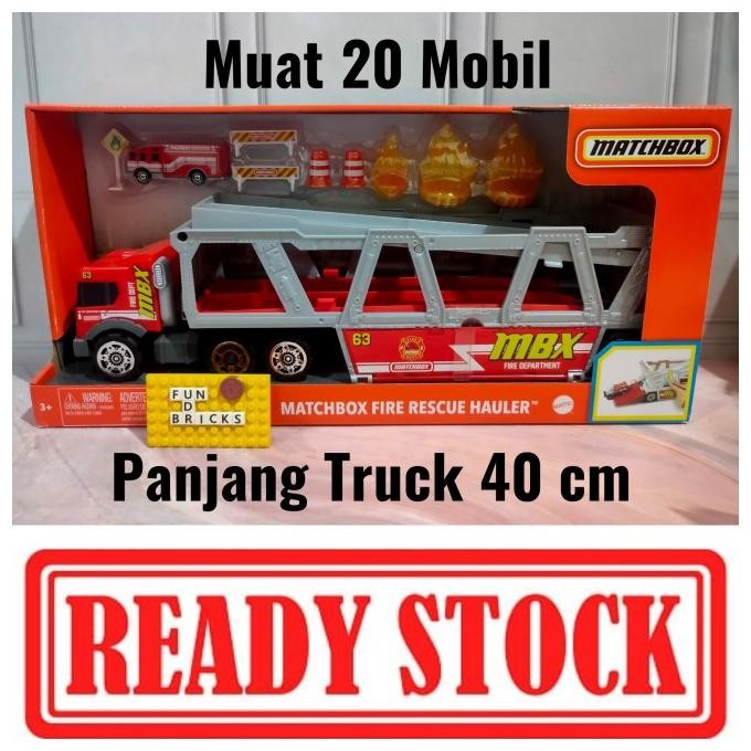 Matchbox MBX Fire Rescue Hauler Diecast Truck Fire Engine Car | Shopee ...