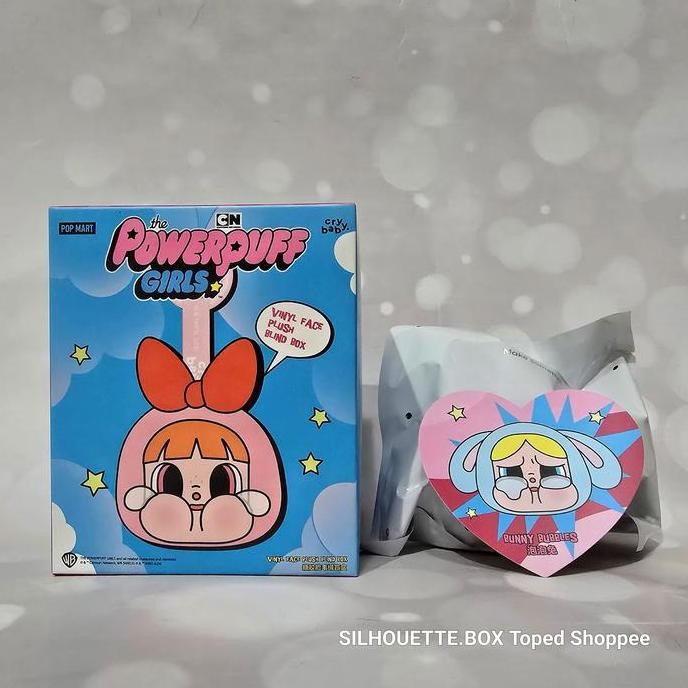 Pop Mart X Cry Baby Power Puff Girl Vinyl Face Plush - Bunny Bubbles ...