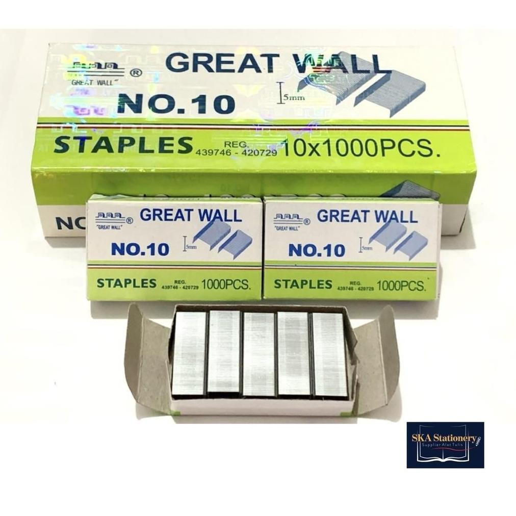 Original Greatwall Staples Refill No. 10 (Pack) | Shopee Philippines